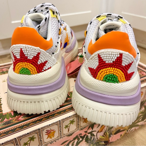 FARM Rio | Shoes | Farm Rio Brand New Sunset Beaded Platform Sneaker ...